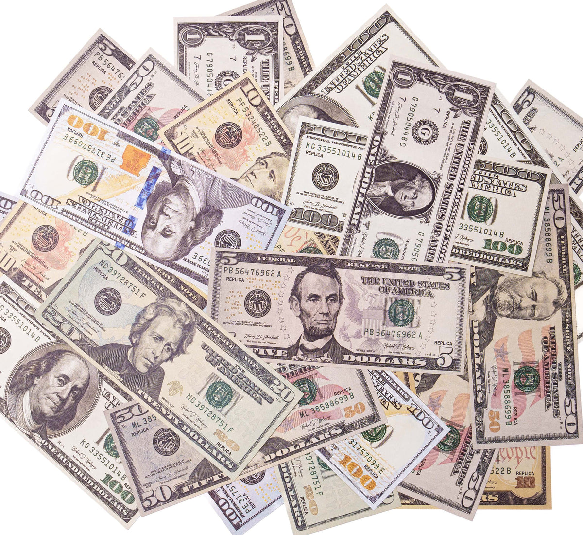 $4,200 Mixed Prop Money Stack (All Denominations) - BuzzProps